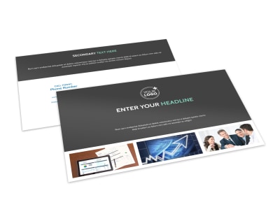 Financial Services Postcard Templates | MyCreativeShop