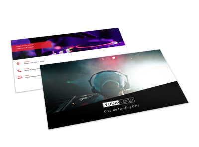 DJ Postcard Templates | MyCreativeShop