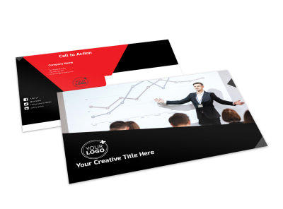 Financial Services Postcard Templates | MyCreativeShop