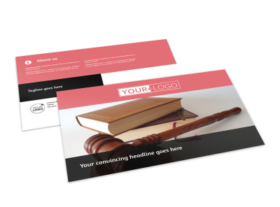 Law Postcard Templates | MyCreativeShop