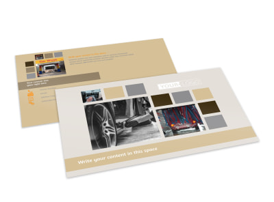Automotive & Transportation Postcard Templates