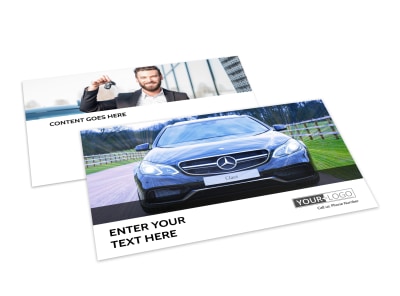 Automotive & Transportation Postcard Templates