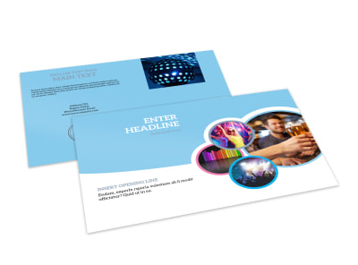 Nightclub Postcard Templates | MyCreativeShop