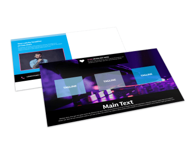 DJ Postcard Templates | MyCreativeShop