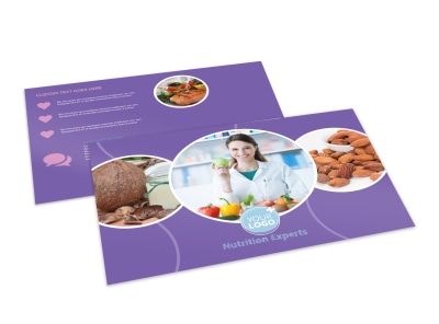 Nutrition Postcard Templates | MyCreativeShop