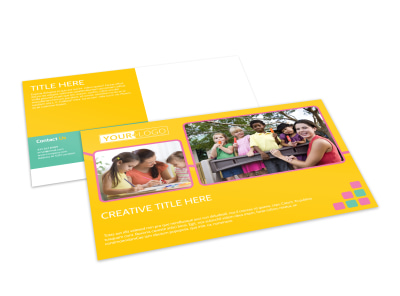 Child Care Postcard Templates | MyCreativeShop