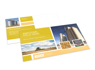 Agriculture Postcard Templates | MyCreativeShop