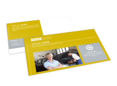 Automotive & Transportation Postcard Templates