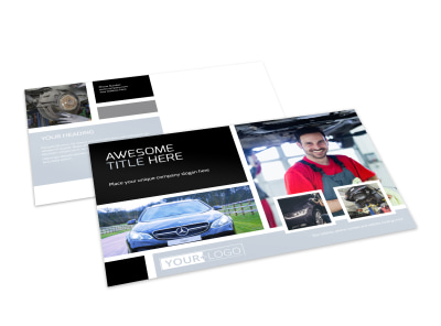 Automotive & Transportation Postcard Templates