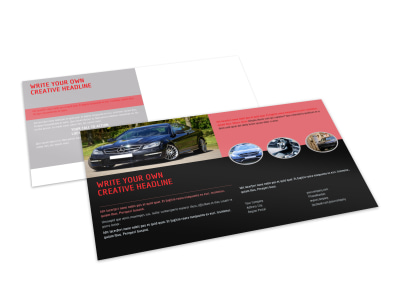 Automotive & Transportation Postcard Templates