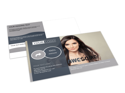 Hair Salon Postcard Templates | MyCreativeShop