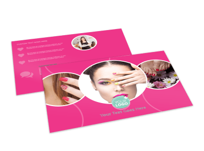 Nail Salon Postcard Templates | MyCreativeShop