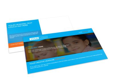 Child Care Postcard Templates | MyCreativeShop