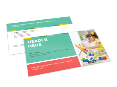 Child Care Postcard Templates | MyCreativeShop