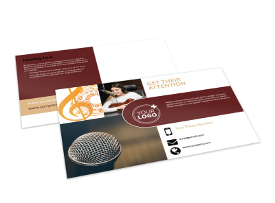 Music Lesson Postcard Templates | MyCreativeShop