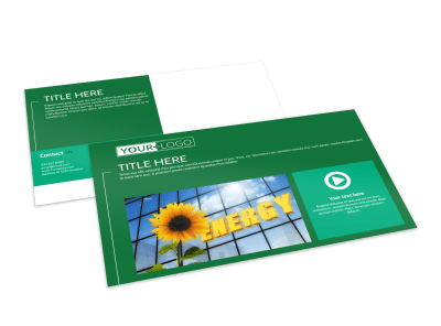 Energy & Environment Postcard Templates | MyCreativeShop