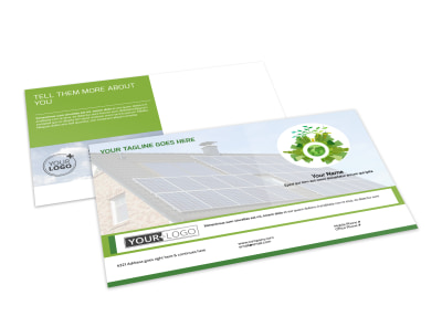 Energy & Environment Postcard Templates | MyCreativeShop