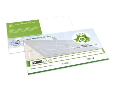 Energy & Environment Postcard Templates | MyCreativeShop