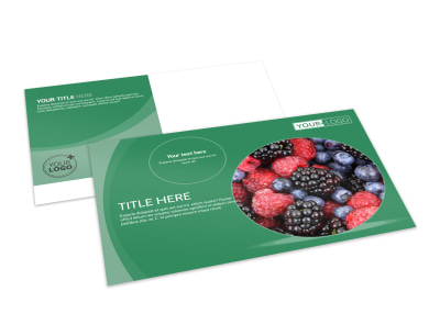Nutrition Postcard Templates | MyCreativeShop