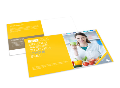 Nutrition Postcard Templates | MyCreativeShop