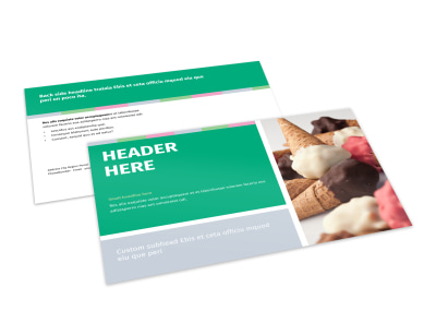 Food & Beverage Postcard Templates | MyCreativeShop