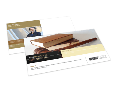Law Postcard Templates | MyCreativeShop