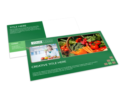 Nutrition Postcard Templates | MyCreativeShop