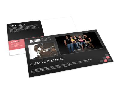 Band Postcard Templates | MyCreativeShop