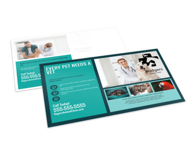 Veterinarian Postcard Templates | MyCreativeShop