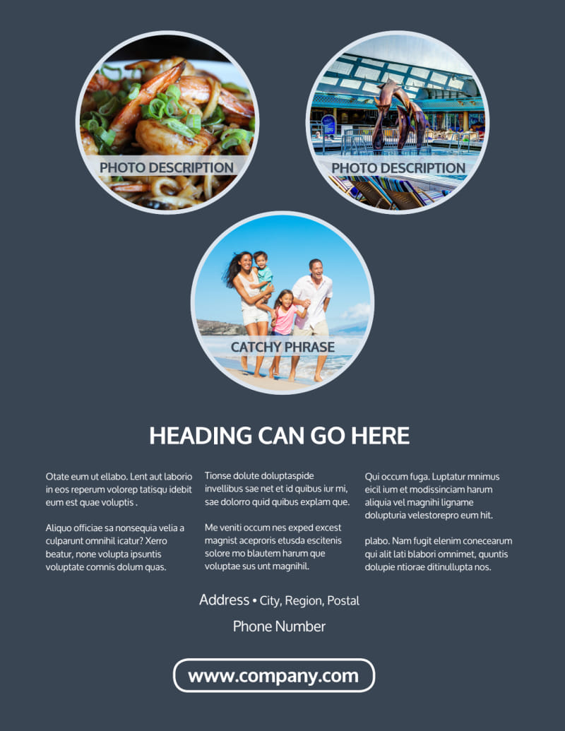 Cruise Ship Travel Flyer Template | MyCreativeShop