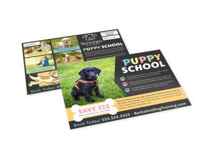 Dog Training Brochure Templates | MyCreativeShop