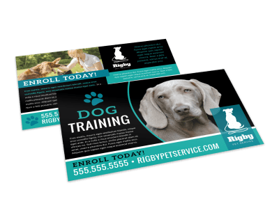 Dog Training Brochure Templates | MyCreativeShop