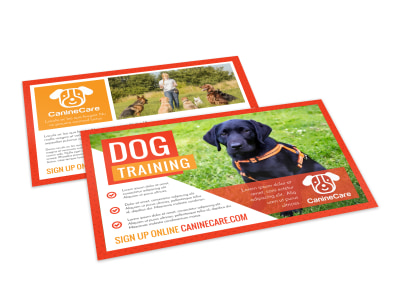 Dog Training Postcard Templates | MyCreativeShop
