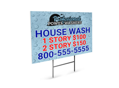 Pressure Washing Yard Sign Templates | MyCreativeShop