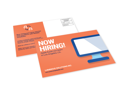 Now Hiring Postcard Templates | MyCreativeShop