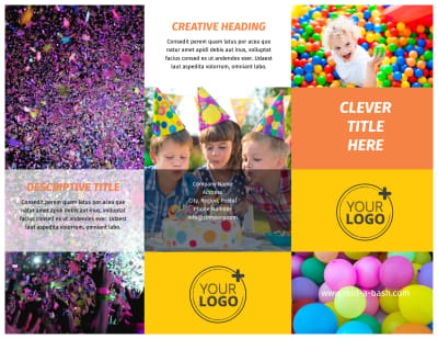 Party Rental Supplies Brochure Template | MyCreativeShop