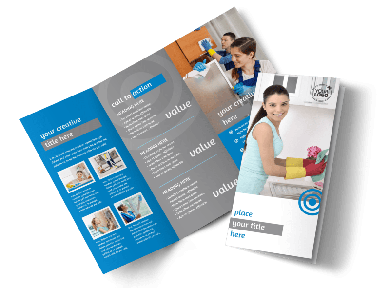 Free Cleaning Service Brochure Templates