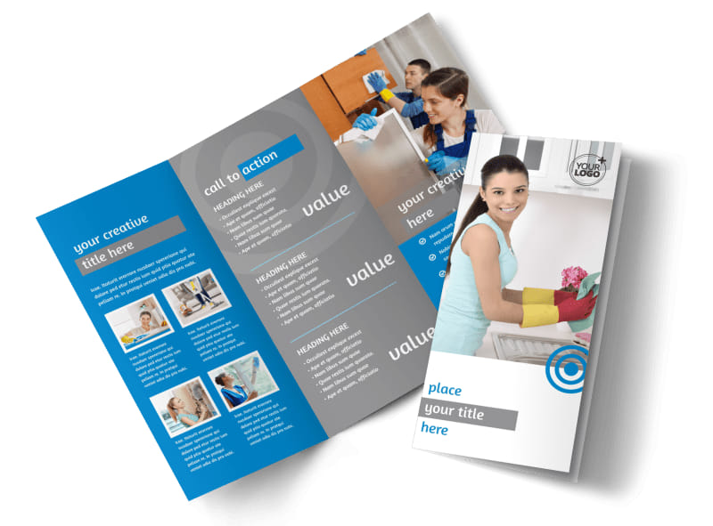 House Cleaning Service Brochure Template MyCreativeShop