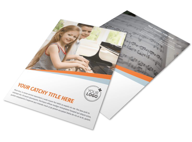 Violin Lessons Flyer Template