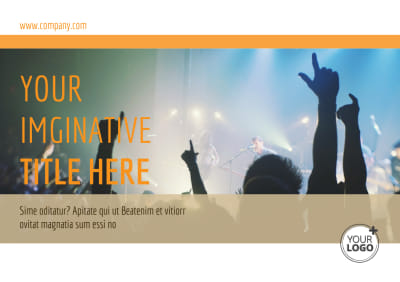 Music Event Postcard Template | MyCreativeShop