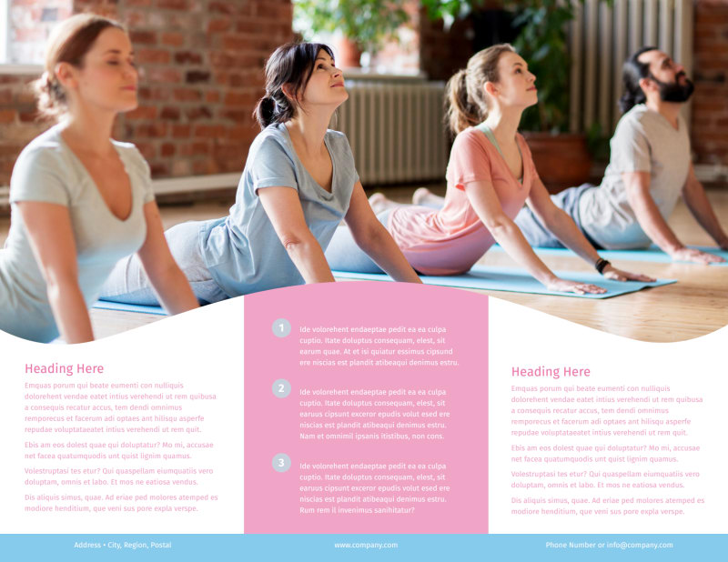 Core Yoga Brochure Template MyCreativeShop
