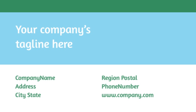 Occupational Health & Safety Business Card Template