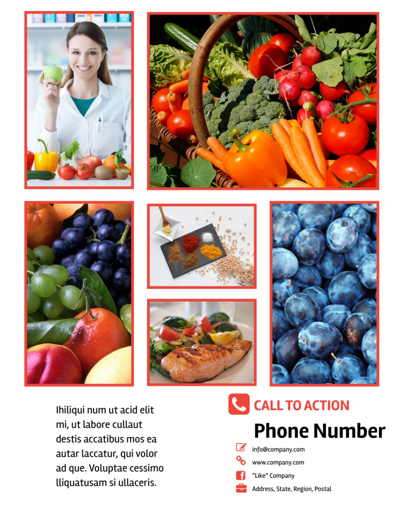 Nutrition Options Flyer Template MyCreativeShop