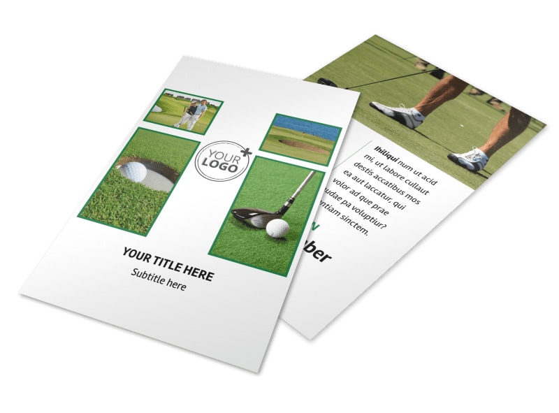 Golf Membership Flyer Template | MyCreativeShop