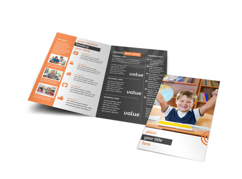 Academic and School Tutoring Services Brochure Templates