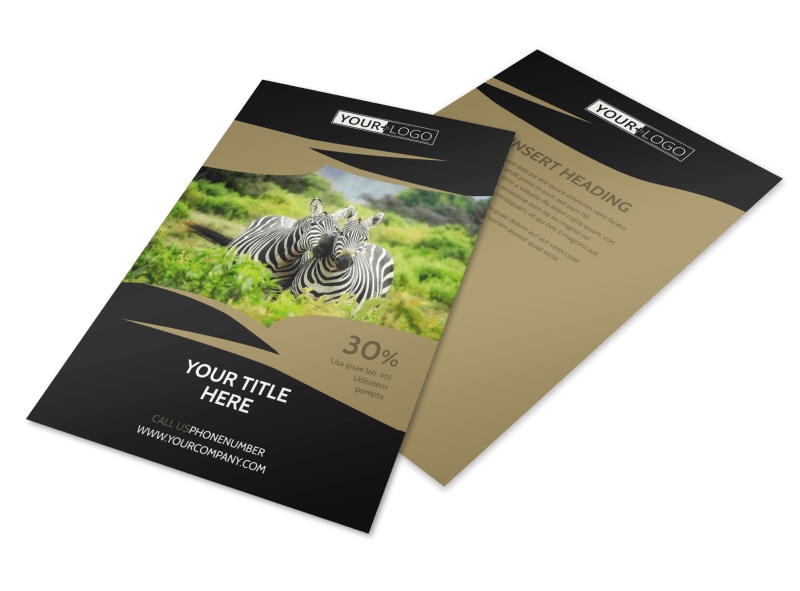 African Safari Flyer Template | MyCreativeShop