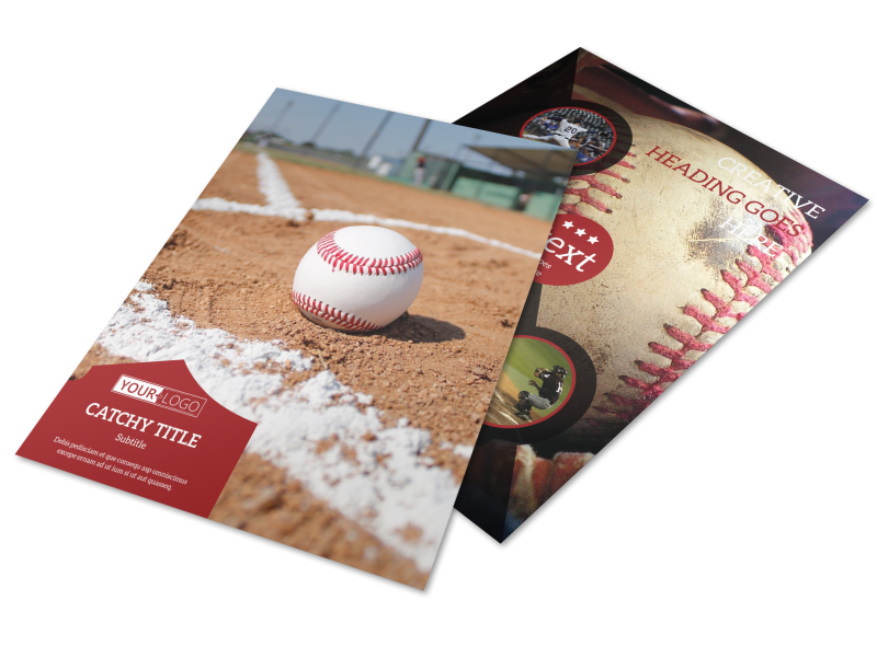 Baseball Camp Flyer Template MyCreativeShop