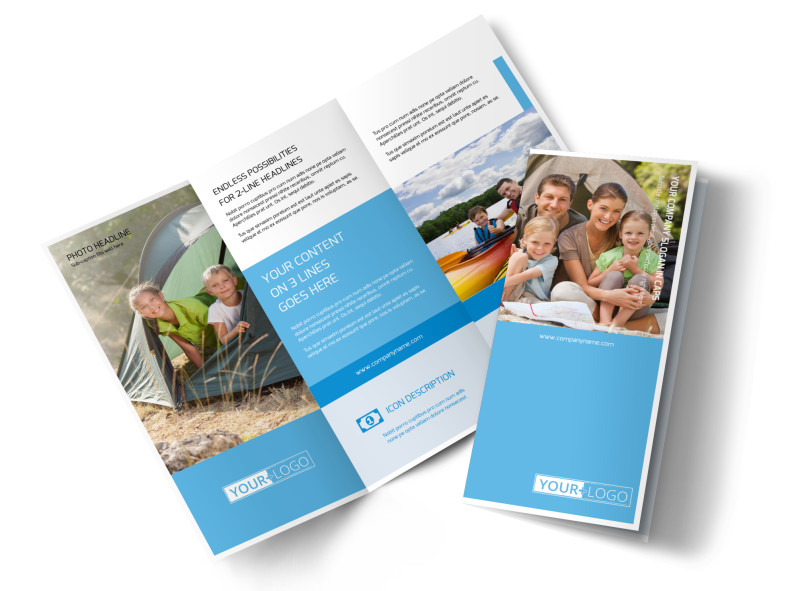 Campgrounds & Recreation Brochure Template | MyCreativeShop