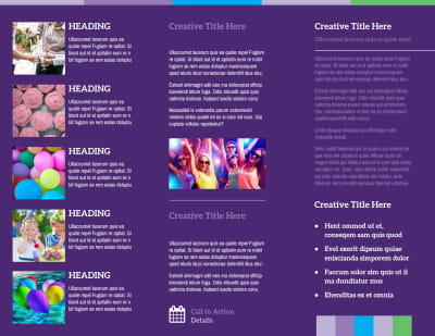 Party Entertainment Company Brochure Template