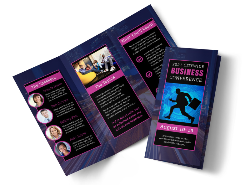 Business Conference Brochure Template MyCreativeShop